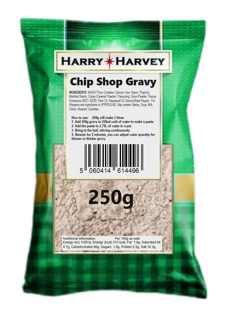 250g Harry Harvey Gravy Mix, Chip Shop - Harry Harvey