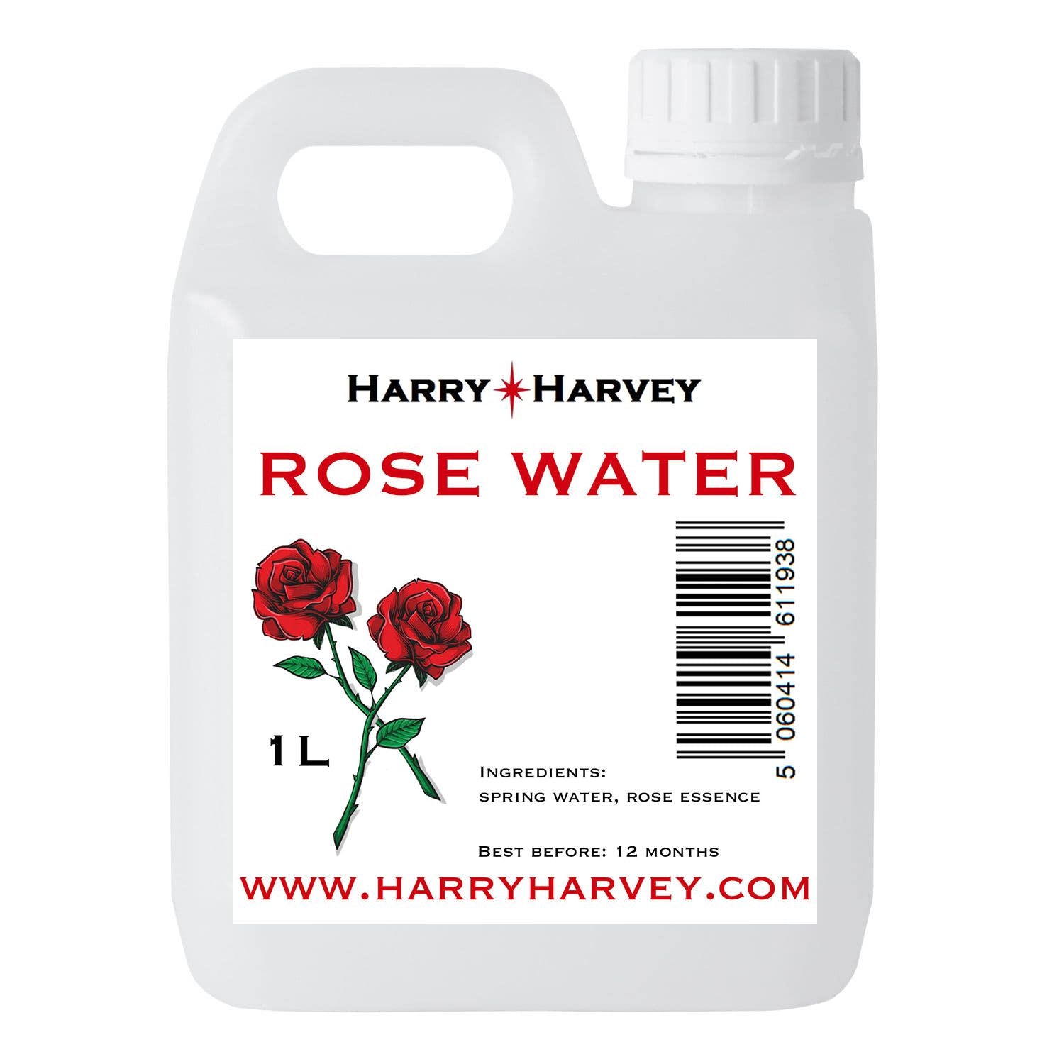 Wholesale Rose Water 1L - Culinary Grade Bulk | Harry Harvey - Harry Harvey